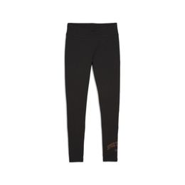 Puma Leggings 'ESS+' Damen Größe XS braun / schwarz