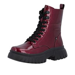 Rieker Schnürstiefel 'W1870' Damen Größe 43 rot / schwarz Winterschuhe