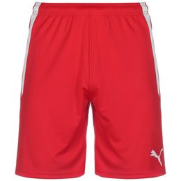 Puma Sportshorts 'TeamLiga' Damen Gr&ouml;&szlig;e M rot / wei&szlig;