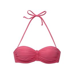 Buffalo B&uuml;gel-Bandeau-Top "Happy" Damen Gr&ouml;&szlig;e 80 pink