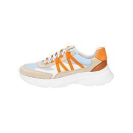 Sioux Sneaker Damen Gr&ouml;&szlig;e 42.5 beige / hellblau / orange / wei&szlig;