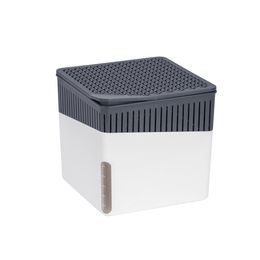 Wenko Rautfeuchter 'Cube' Herren Gr&ouml;&szlig;e B: 13cm x H: 13cm x T: 13cm grau / wei&szlig;