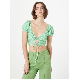 NLY by Nelly Bluse Damen Größe M hellgrün / weiß