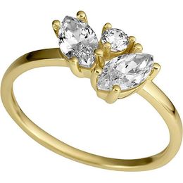 Firetti Firetti Fingerring Damen Größe 50/51 gold / transparent
