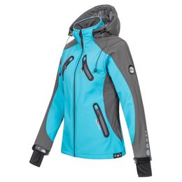 Rock Creek Outdoorjacke Damen Gr&ouml;&szlig;e M aqua / dunkelgrau