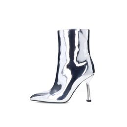 Sacha London SACHA Stiefelette Damen Gr&ouml;&szlig;e 40 silber Winterschuhe
