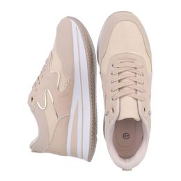 Ital-Design Sneaker low Damen Gr&ouml;&szlig;e 40 beige / hellbeige