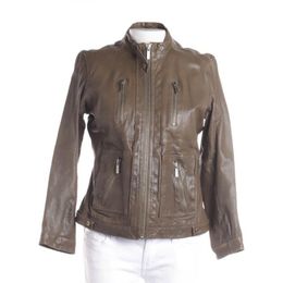 Michael Kors Lederjacke / Ledermantel Damen Gr&ouml;&szlig;e L Second Hand braun
