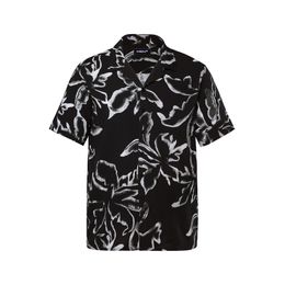 Men Plus Button Up Shirt male Black size XL