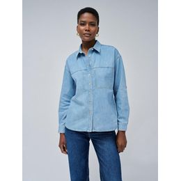Salsa Jeans Bluse 'Lightdenim' Damen Gr&ouml;&szlig;e L blue denim