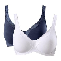 Petite Fleur Bra female Blue, White size 85