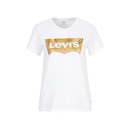 Levi's LEVI'S T-Shirt 'The Perfect' Damen Gr&ouml;&szlig;e XS gold / wei&szlig;