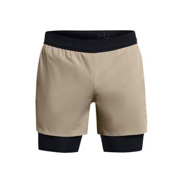 Under Armour Workout Pants 'Vanish Elite 2in1' male Brown size XL