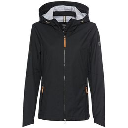 Camel Active Softshell Jacke aus recyceltem Polyester Damen Größe S schwarz