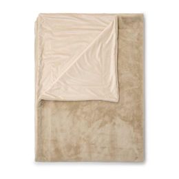 Essenza Blankets 'Furry' male Beige size 150x200 cm