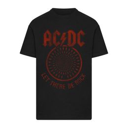 Merchcode Shirt 'ACDC Let There Be Rock' Herren Größe 5XL dunkelrot / schwarz