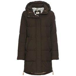 Camel Active Gesteppte Jacke mit daunenartiger Füllung Damen Größe XL dunkelgrün Winterjacke