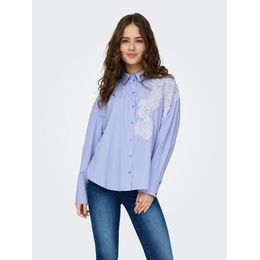 Only Bluse 'ONLKIRI' Damen Gr&ouml;&szlig;e XL hellblau / wei&szlig;