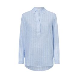 Marie Lund Bluse Damen Größe S hellblau / weiß