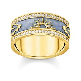 Thomas Sabo Ring Damen Gr&ouml;&szlig;e 54 blau / gold