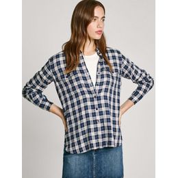 Pepe Jeans Bluse Damen Gr&ouml;&szlig;e M blau / wei&szlig;