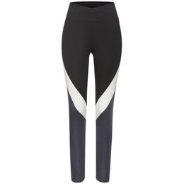 active by Lascana LASCANA ACTIVE Sporthose Damen Gr&ouml;&szlig;e XS anthrazit / wei&szlig;