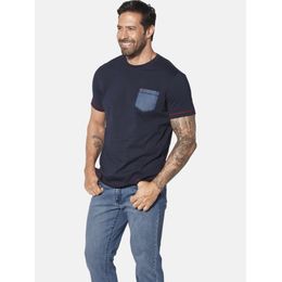 Jan Vanderstorm T-Shirt 'Balden' Herren Gr&ouml;&szlig;e 5XL navy / knallrot / schwarz / wei&szlig;