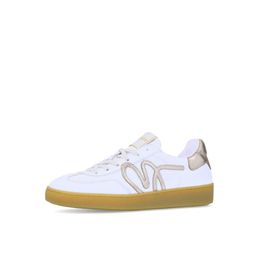 Manfield Sneaker Damen Gr&ouml;&szlig;e 40 gold / wei&szlig;