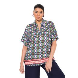 Ulla Popken Tunika Damen Gr&ouml;&szlig;e M/L hellblau / grasgr&uuml;n / rot / schwarz