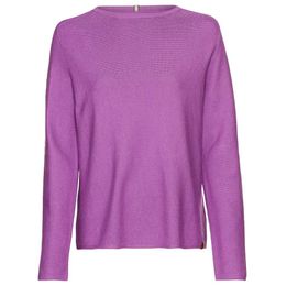 Camel Active Strickpullover aus reiner Baumwolle Damen Gr&ouml;&szlig;e L lila