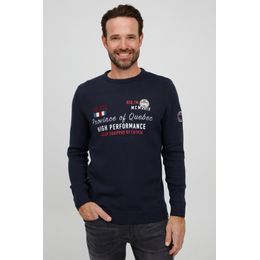 FQ1924 Pullover 'ERLO' Herren Gr&ouml;&szlig;e XXXL blau / navy / rot / wei&szlig;