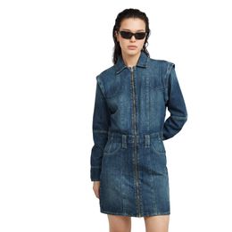 G-Star Raw G-star Blusenkleid 'Biker' Damen Gr&ouml;&szlig;e 42 blue denim Winterkleid