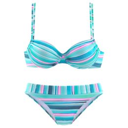 Venice Beach Bikini Damen Gr&ouml;&szlig;e XS/S navy / t&uuml;rkis / pink / wei&szlig;
