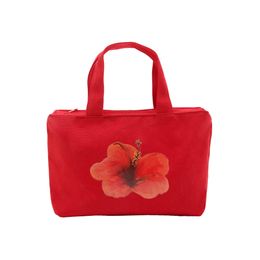 Pull&Bear Pull&bear Tasche 'HIBISCUS' Damen Gr&ouml;&szlig;e One Size braun / koralle / hummer / rot