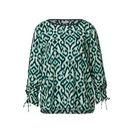 Street One Bluse mit Raffung am Arm Damen Größe XL grün