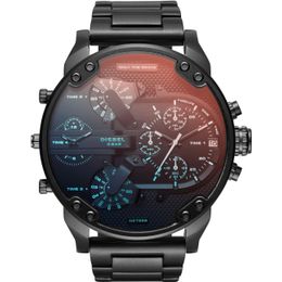 Chronograph Diesel "MR. DADDY 2.0", schwarz, Armbanduhren, Herren, Quarzuhr, Armbanduhr, Herrenuhr, Stoppfunktion, mehrere Zeitzonen