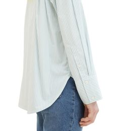 Tom Tailor Denim Bluse Damen Gr&ouml;&szlig;e L mint / wei&szlig;