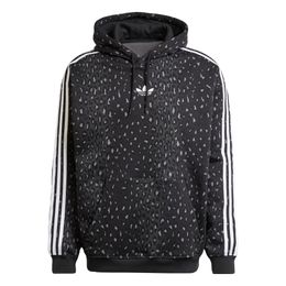 adidas originals Sweatshirt 'Leo All Over Print Loose' Herren Gr&ouml;&szlig;e M grau / schwarz / wei&szlig;