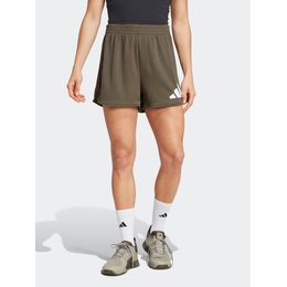 adidas Performance Sportshorts 'Essentials' Damen Gr&ouml;&szlig;e XXXS/XXS gr&uuml;n / wei&szlig;