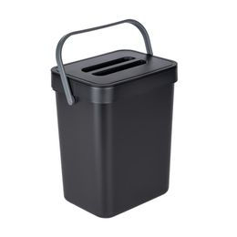 Wenko Eimer 'Tago' Herren Gr&ouml;&szlig;e B: 21cm x H: 24.5cm x T: 17.5cm schwarz