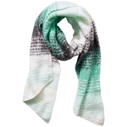 Cecil Schal Damen Größe one size dunkelgrau / jade / weiß