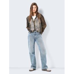 Noisy may Bluse Damen Größe XS braun / orange / schwarz