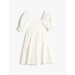 KOTON Kleid Mädchen Größe 122/128 weiß