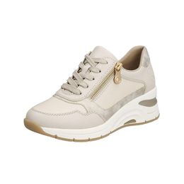 Rieker Sneaker Damen Gr&ouml;&szlig;e 40 hellbeige / gold / wei&szlig;