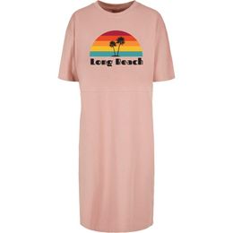 Merchcode Kleid 'Long Beach' Damen Größe 40 gelb / orange / rosa / schwarz Winterkleid