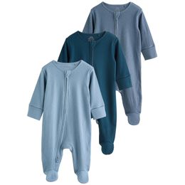 next Schlafanzug Jungen Gr&ouml;&szlig;e 56 blau / nachtblau / hellblau