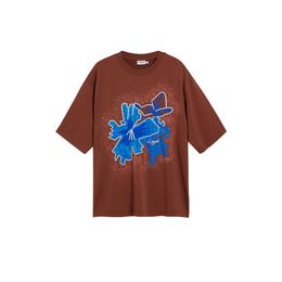 Desigual T-Shirt Herren Gr&ouml;&szlig;e S blau / braun / wei&szlig;
