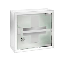 Wenko Cabinet male Silver size B: 30cm x H: 40cm x T: 12cm