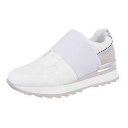 Ital-Design Sneaker Damen Gr&ouml;&szlig;e 37 wei&szlig;
