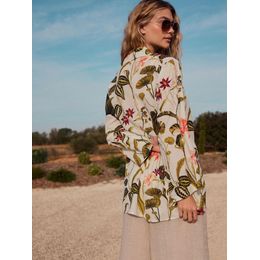 next Bluse Damen Größe M oliv / dunkelgrün / koralle / rot